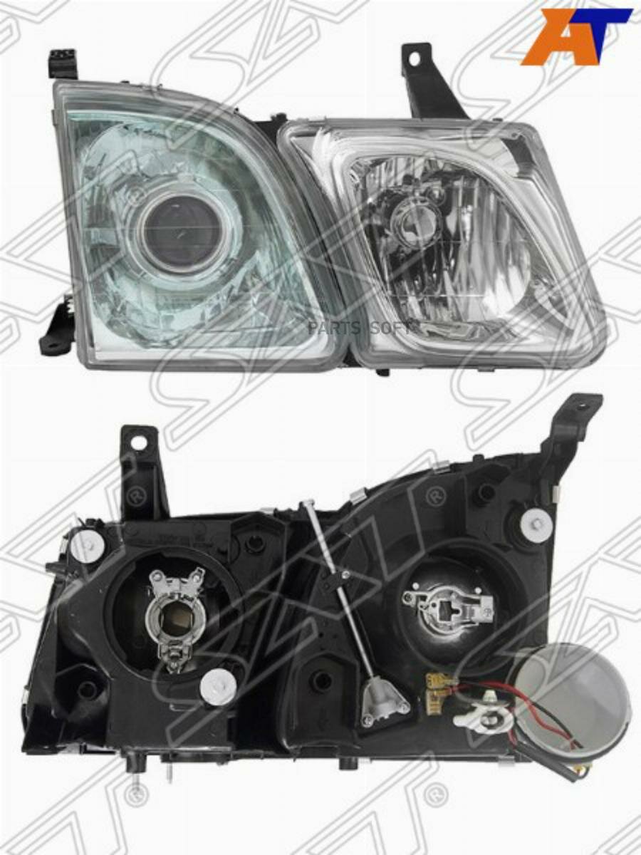 Фара Lexus LX 98-07 (Справа/ Ксенон/Галоген/ Ручная регулировка/ Зелёный оттенок) SAT ST-312-1100R | цена за 1 шт