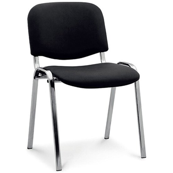 Стул Фабрикант Офисный изо ткань хром