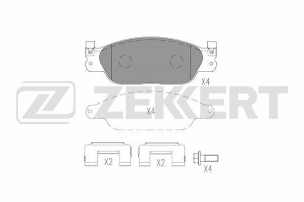 Колодки торм. диск. передн. Lincoln LS 98-, Jaguar S-Type (X200) 99-