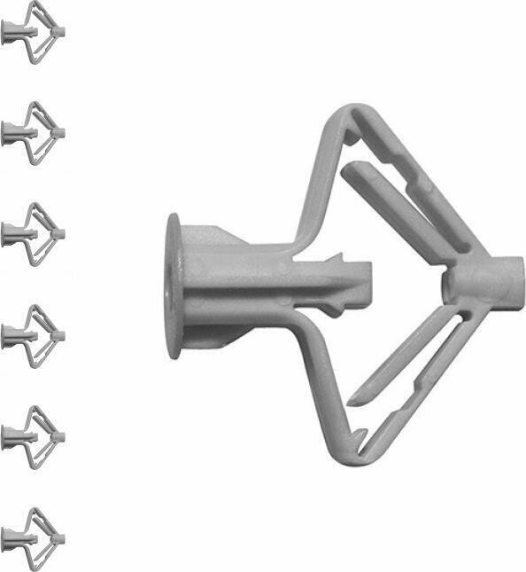 Дюбель Бабочка 10x50 для гипсокартона (50 шт.) (комплект из 6 уп)