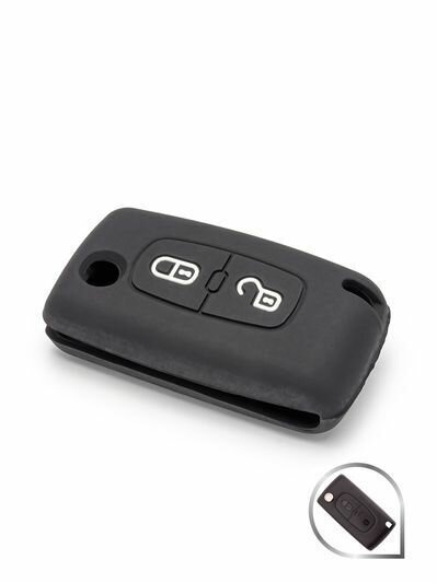 Чехол силиконовый для автомобильного ключа 936 Citroen C4, C5 (Hatchback)