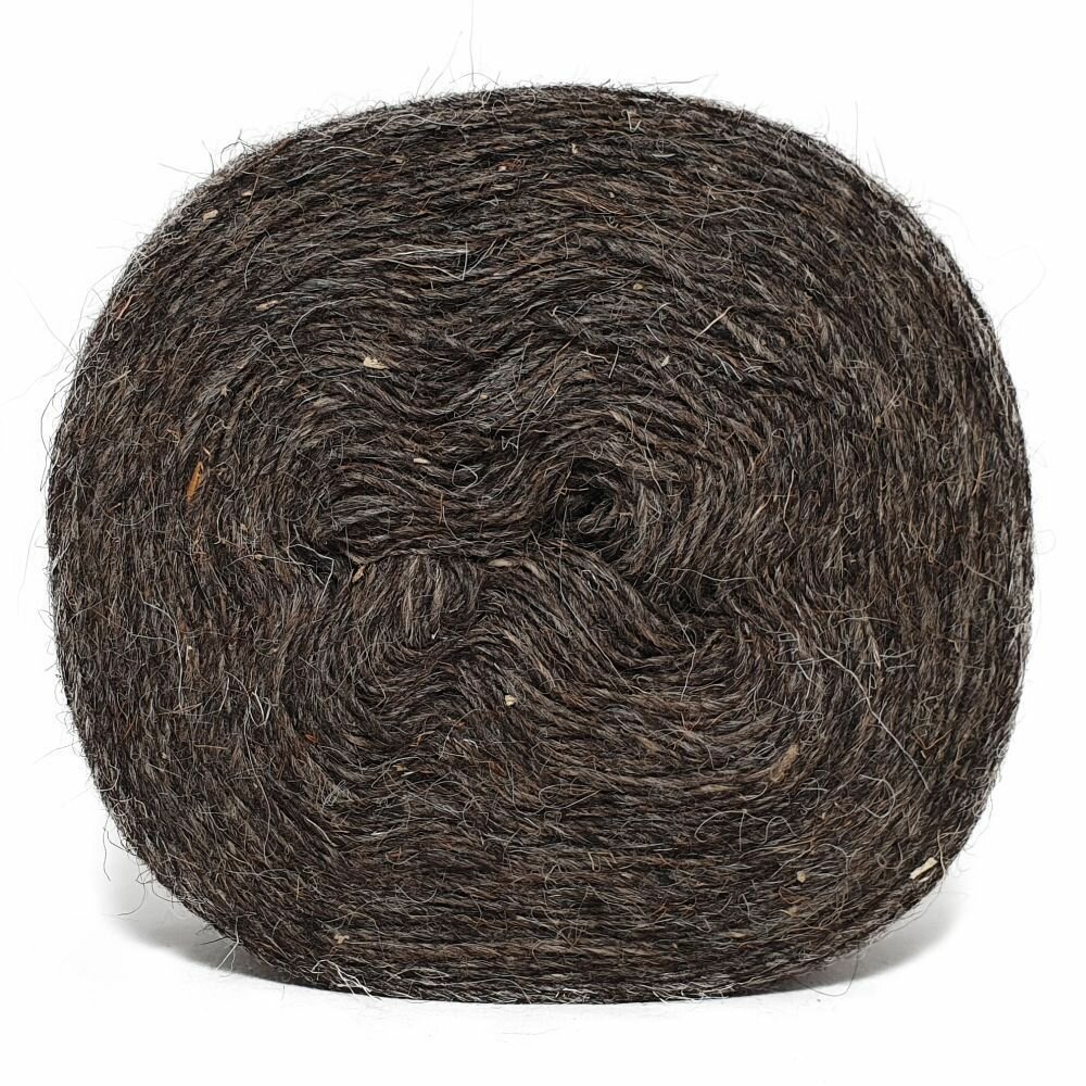 Пряжа Рассказовская Шерсть натуральная, (байка - 05, 95% овечья шерсть 5% акрил, 2 мотка, 250 г, 500 м.