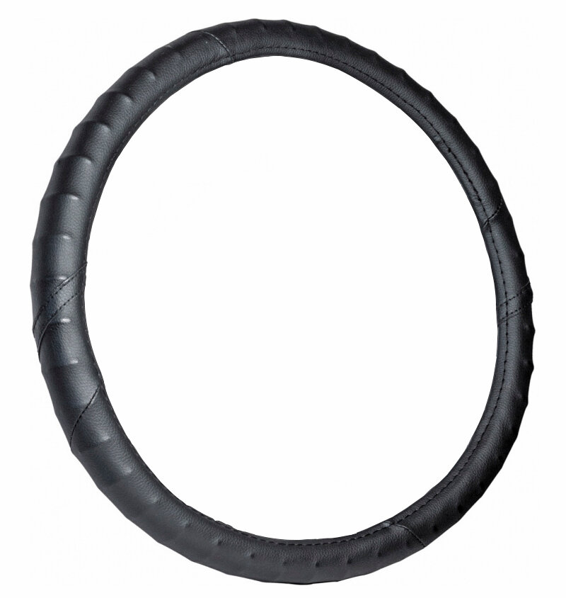 Оплетка на руль L 40см винил черный (AZARD)