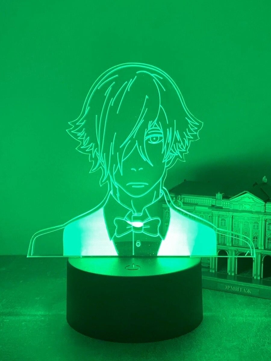 Ночник Аниме Парад Смерти - Anime Death Parade . Подарок фанату аниме и манги — декор в комнату с любимыми персонажами, в стиле отаку и японской анимации.