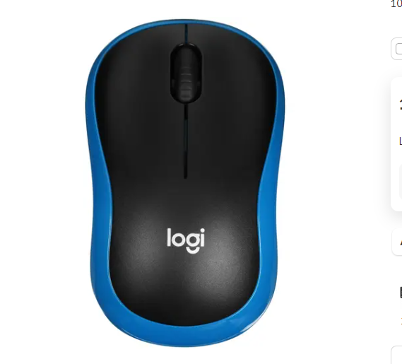 Мышь Logitech M185 Blue wireless USB (910-002632)