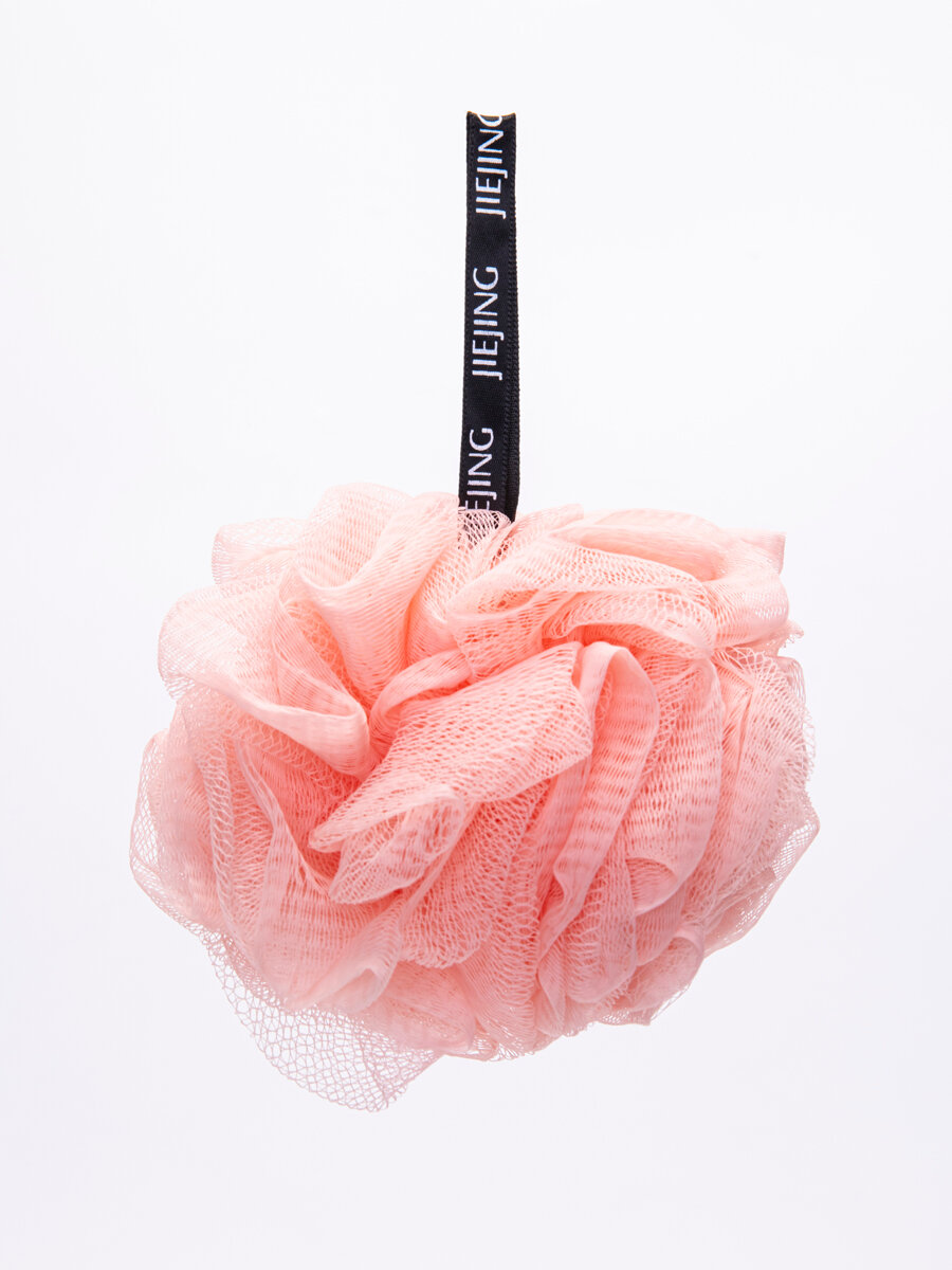 Набор розовых мочалок "Для душа и души" 2 штуки