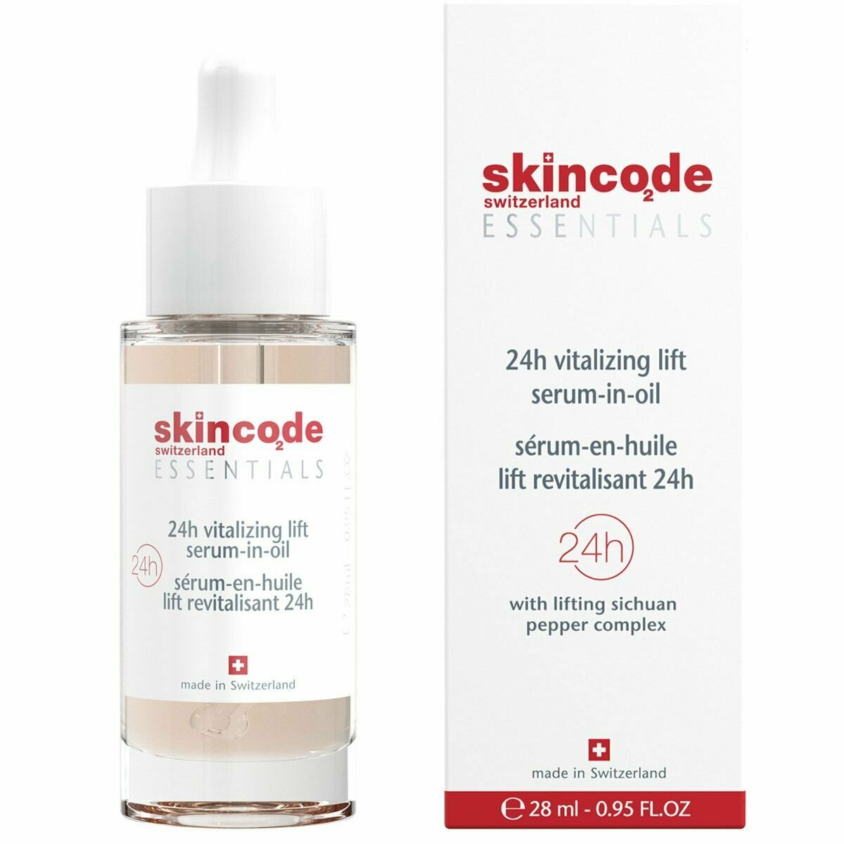 Skincode Ревитализирующая лифтинг-сыворотка в масле 24h vitalzing lift serum-in-oil, 28 мл