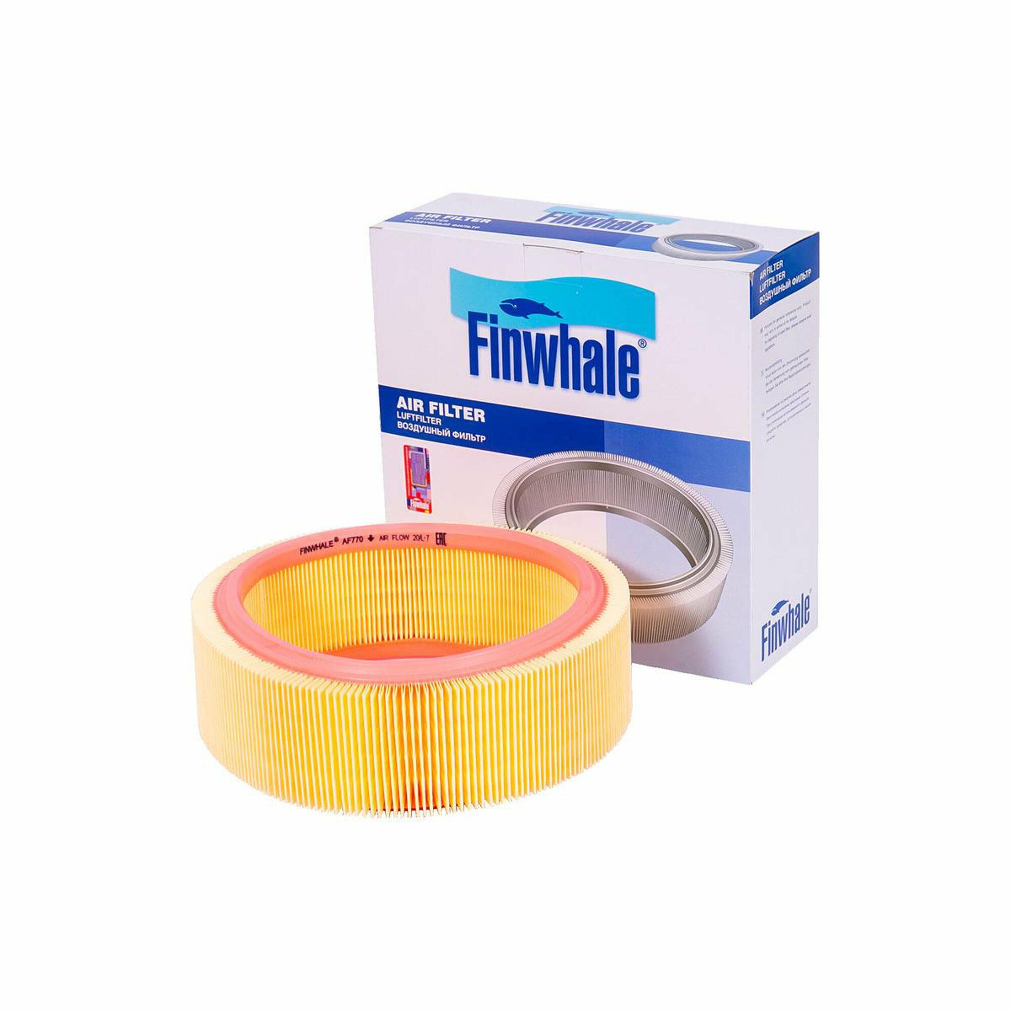 Элемент воздушного фильтра RENAULT Logan 1.4-1.6/8v FINWHALE 7701047655, 7701070525, 6001543789