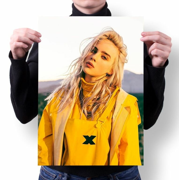 Плакат Билли Айлиш, Billie Eilish №4, А4