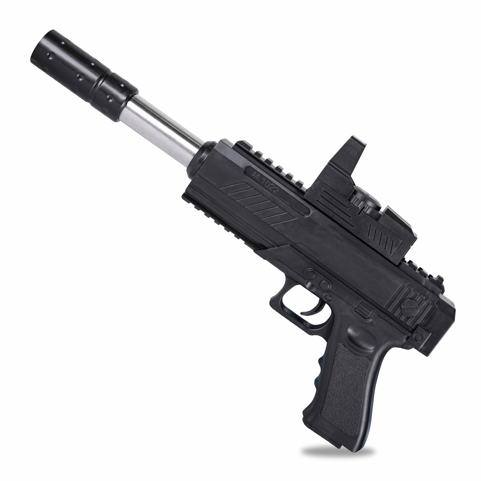 Пистолет с глушителем и прицелом /с пульками/игрушка для мальчиков