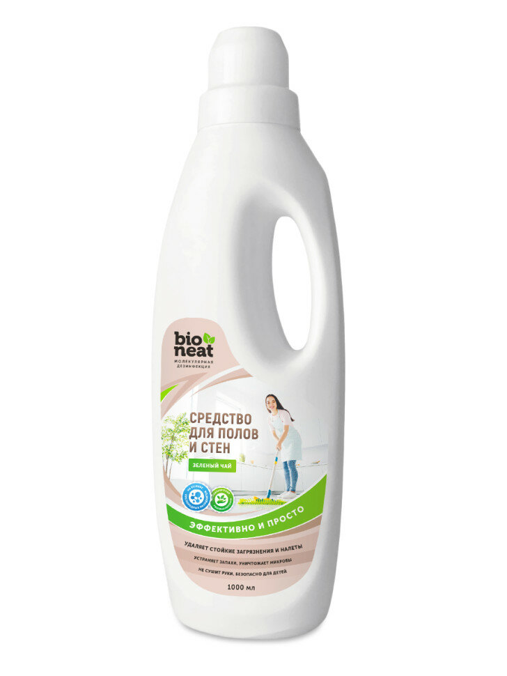 Bioneat средство для пола и стен "Зеленый чай" - 1 л