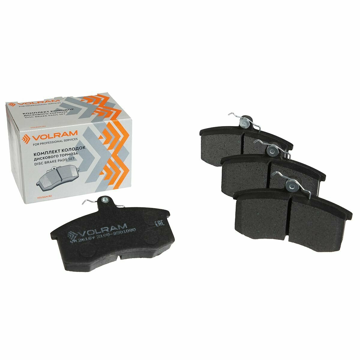 Колодки тормозные дисковые Volram VR26167 передние Lada ВАЗ 2108-21099, 2112-2115