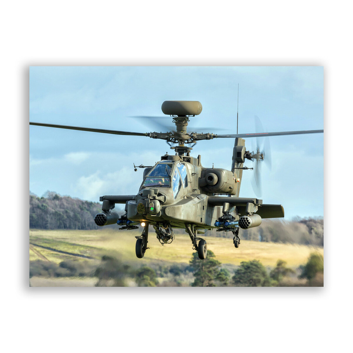 Постер, плакат на бумаге / Вертолёт / Размер 80 x 106 см