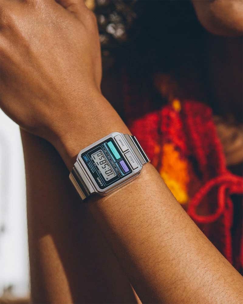 Наручные часы CASIO Vintage, серебряный, серый — фото 1