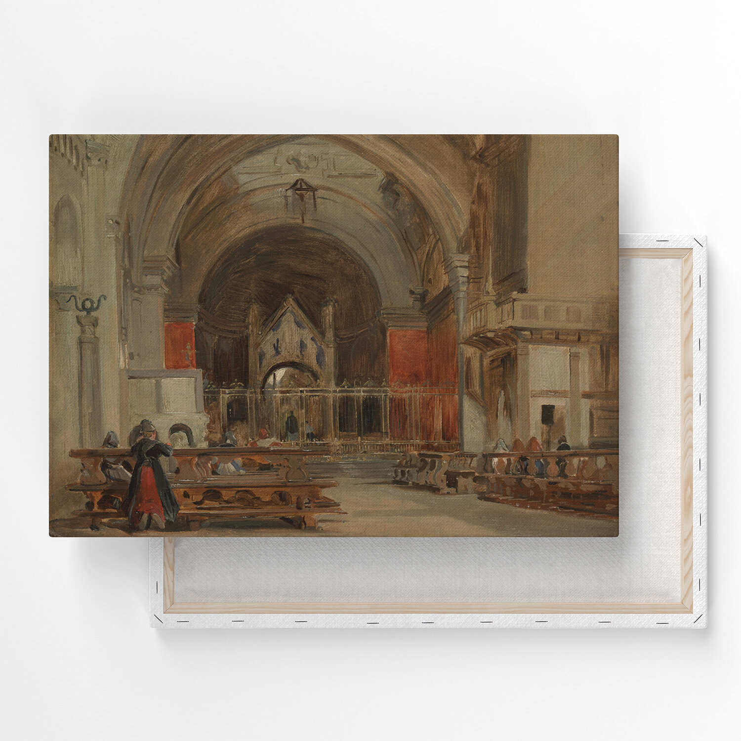Картина на холсте, репродукция / The Interior / Ричард Паркс Бонингтон / Размер 30 x 40 см