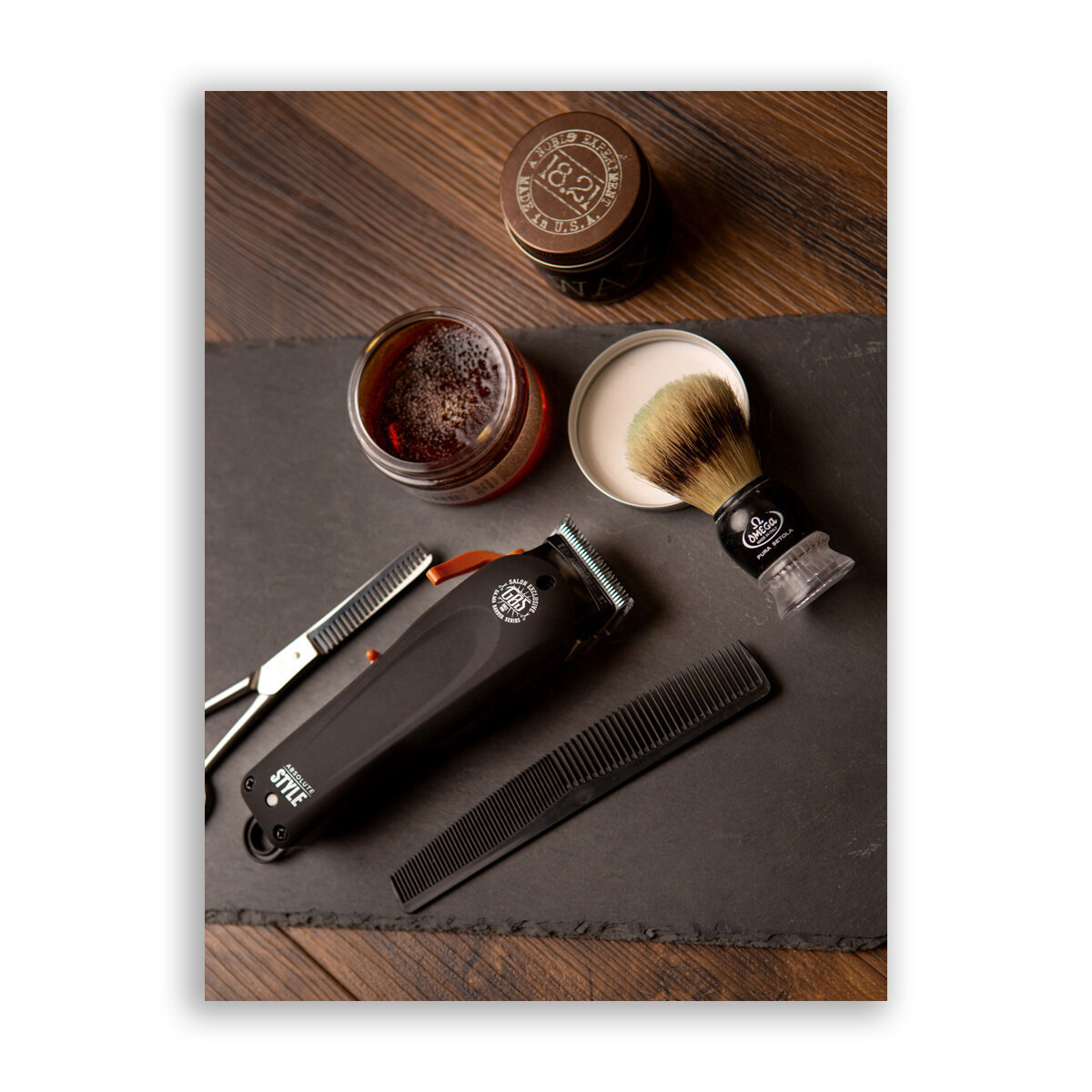 Постер, плакат на бумаге / Для Барбершопа / Размер 60 x 80 см