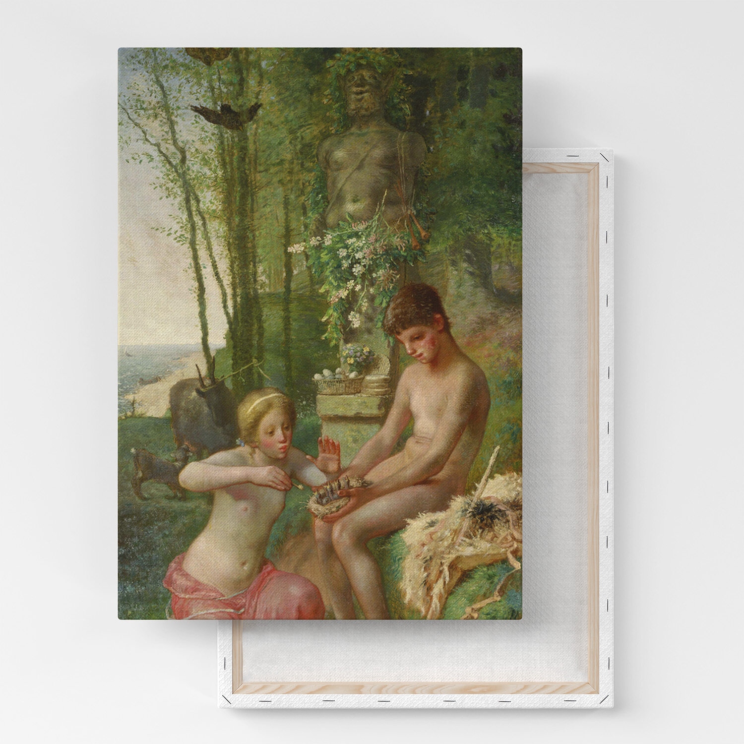 Картина на холсте, репродукция / Жан-Франсуа Милле - Spring / Размер 40 x 53 см