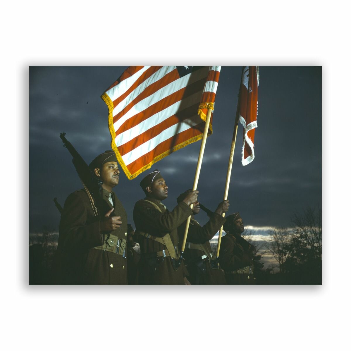 Постер, плакат на бумаге / Американские военные 40-х годов / Размер 30 x 40 см