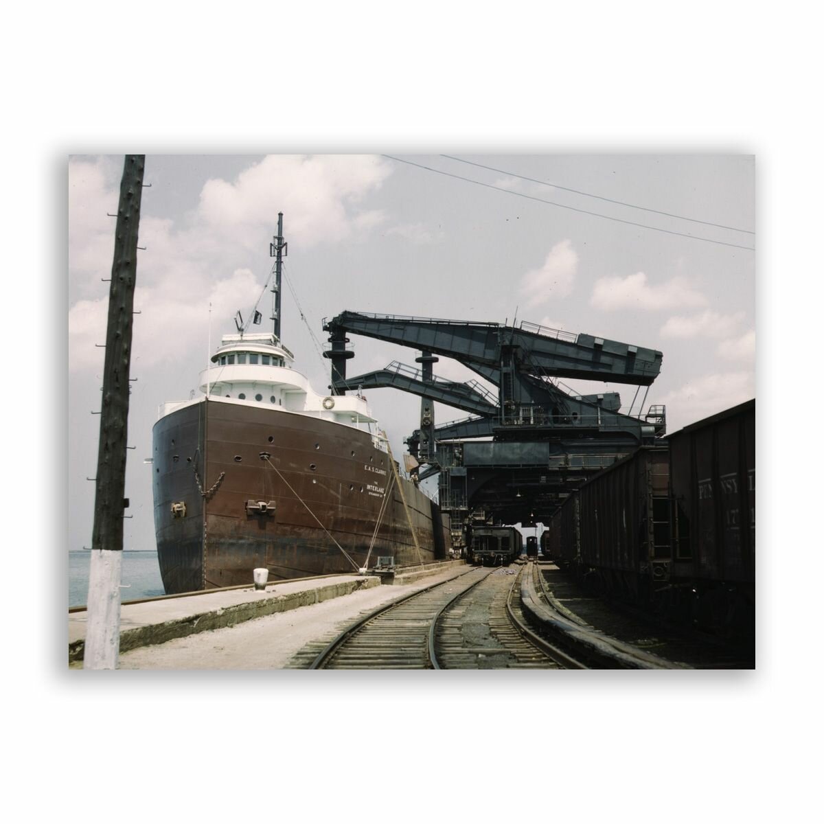 Постер, плакат на бумаге / Американские индустриальные ретро фотографии / Размер 30 x 40 см