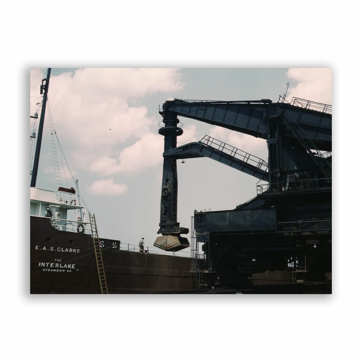 Постер, плакат на бумаге / Американские индустриальные ретро фотографии / Размер 30 x 40 см