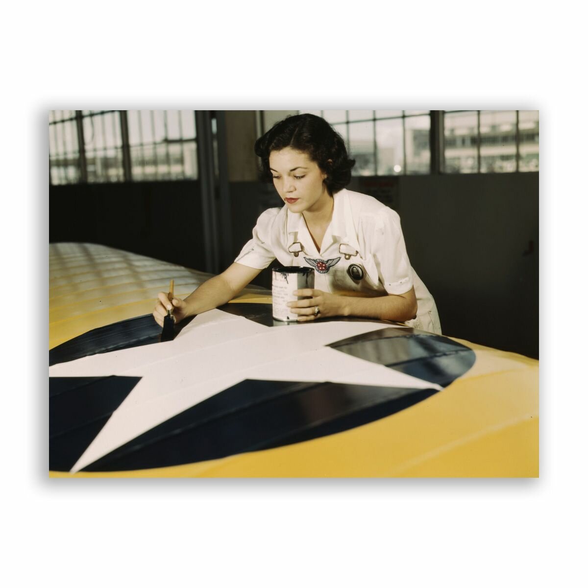 Постер, плакат на бумаге / Ретро фотографии американских рабочих. 1940 год / Размер 40 x 53 см