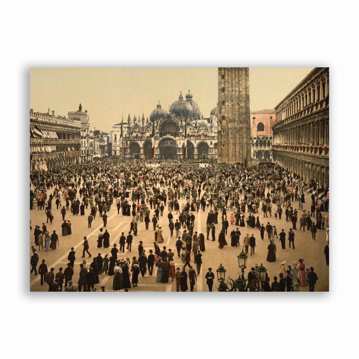 Постер, плакат на бумаге / Concert in St. Marks Place, Venice / Размер 30 x 40 см