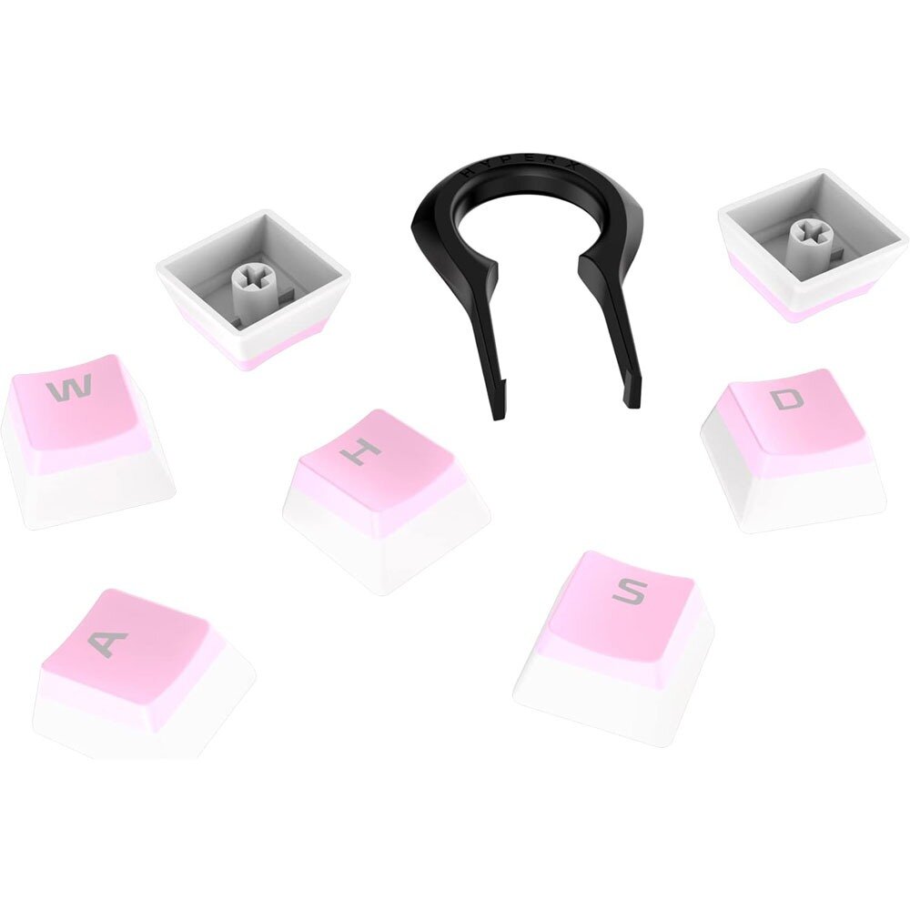 HyperX Double Shot PBT Keycaps, розовый, набор кейкапов