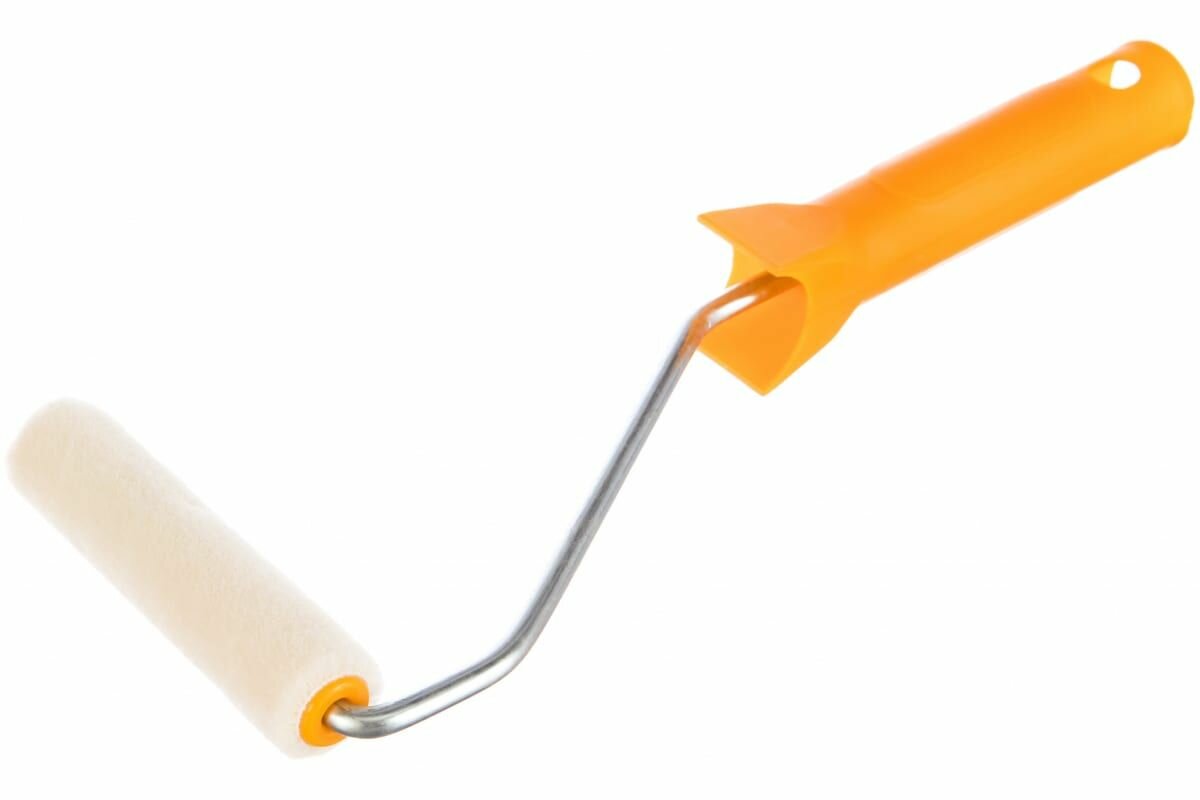 Ролик, ядро 15 мм, 100% велюр, ворс 5 мм, ручка 27 см, 100 мм, 30-1114