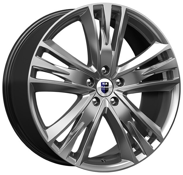 Диски легковые литые 8.5*20 5*120 et45 h65.1 КиК Атлас (KC661M) Дарк платинум(цвет)