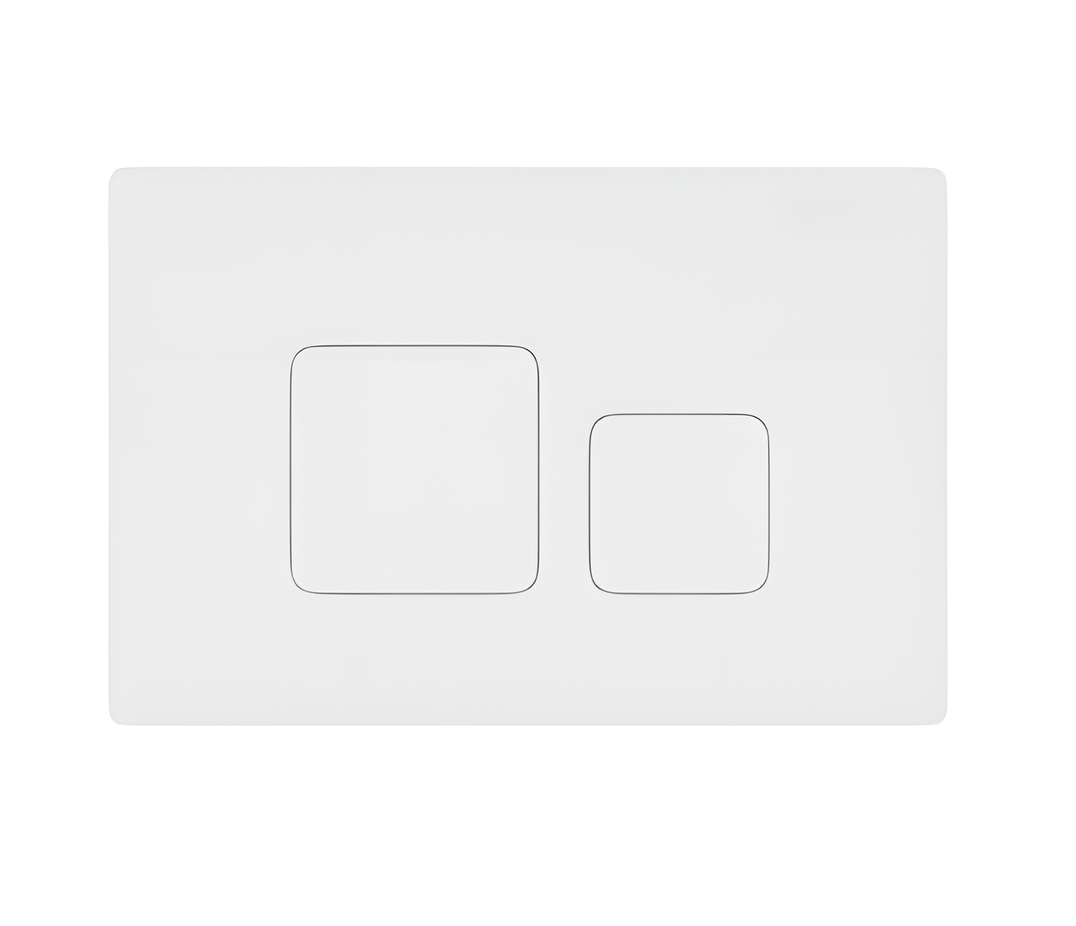 Кнопка смыва Enio Cubo белая матовая EN8050811