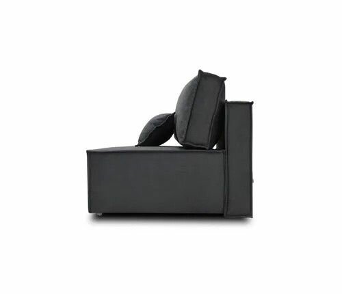 Диван MF-SOFA Норт, прямой, еврокнижка, антивандальный микровелюр, серый, ящик для белья — фото 1