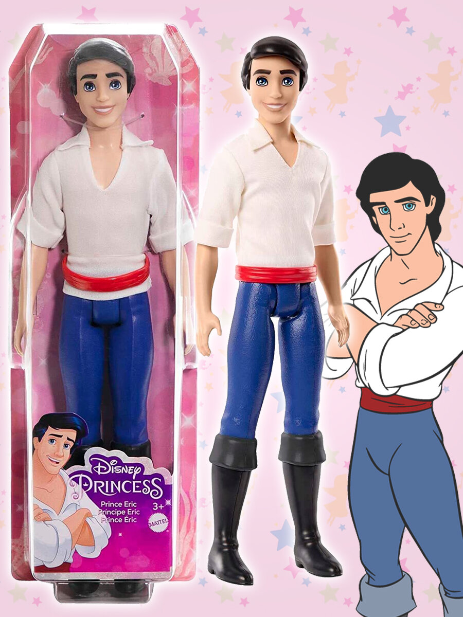 Кукла Эрик мультфильм "Русалочка Ариэль" Disney Princess
