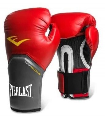 Боксерские перчатки тренировочные Everlast Pro Style Elite - Красный (12 oz)