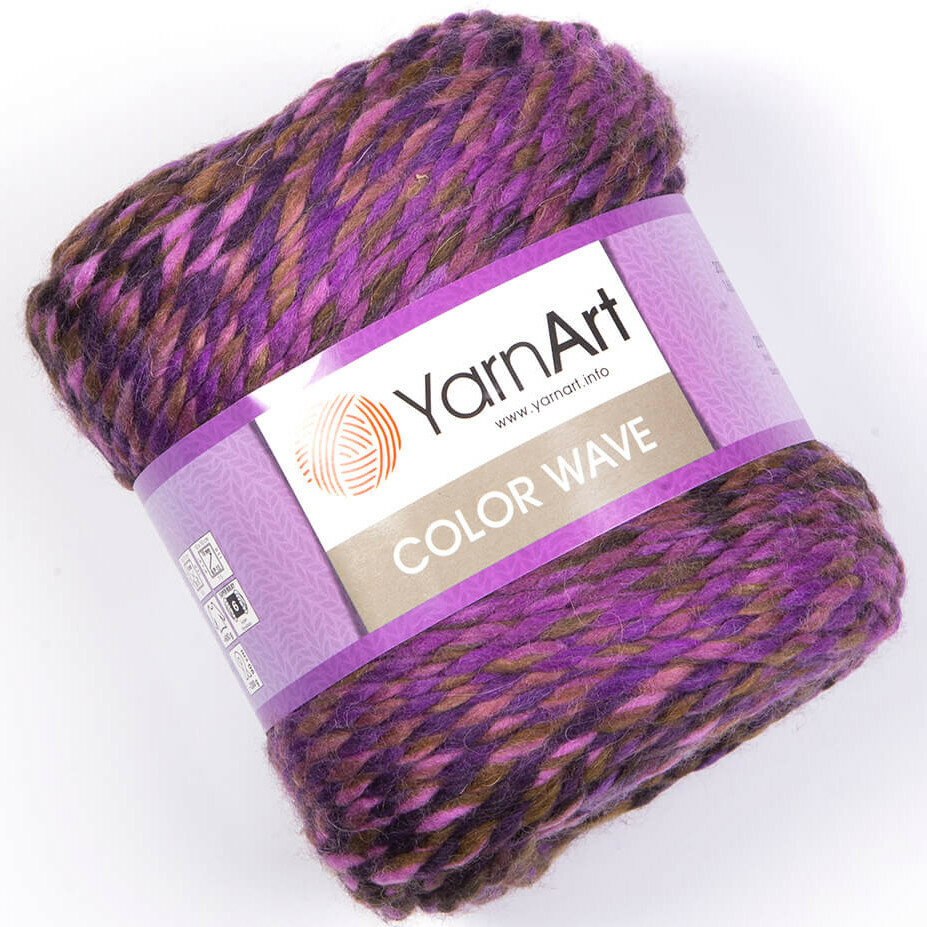 Пряжа Yarnart COLOR WAVE 111 сиреневый (3 мотка)