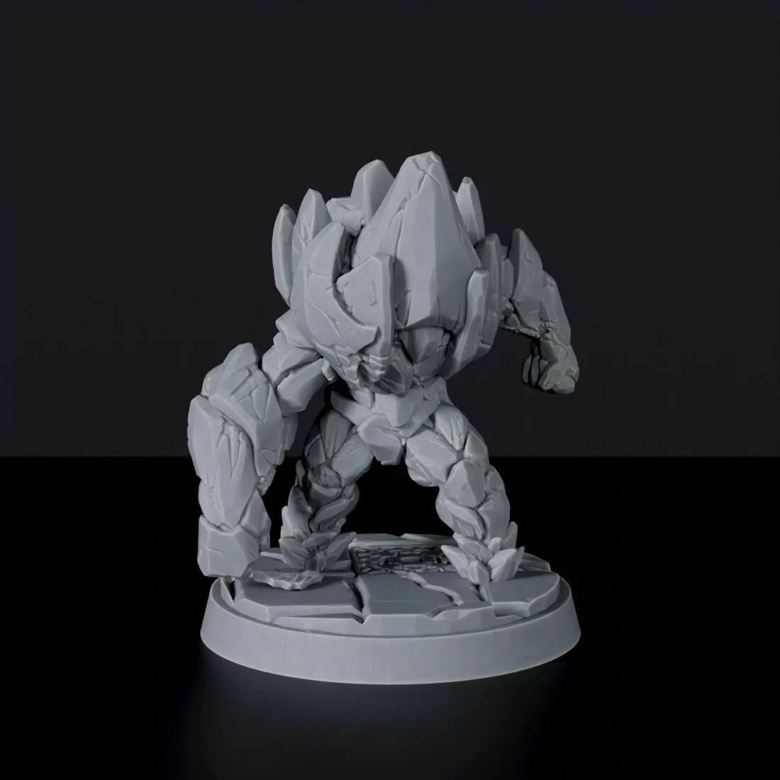 Миниатюра D&D "Элементаль земли C" 32 мм (DnD, Dungeons & Dragons, ДнД, Подземелья и Драконы, Pathfinder)