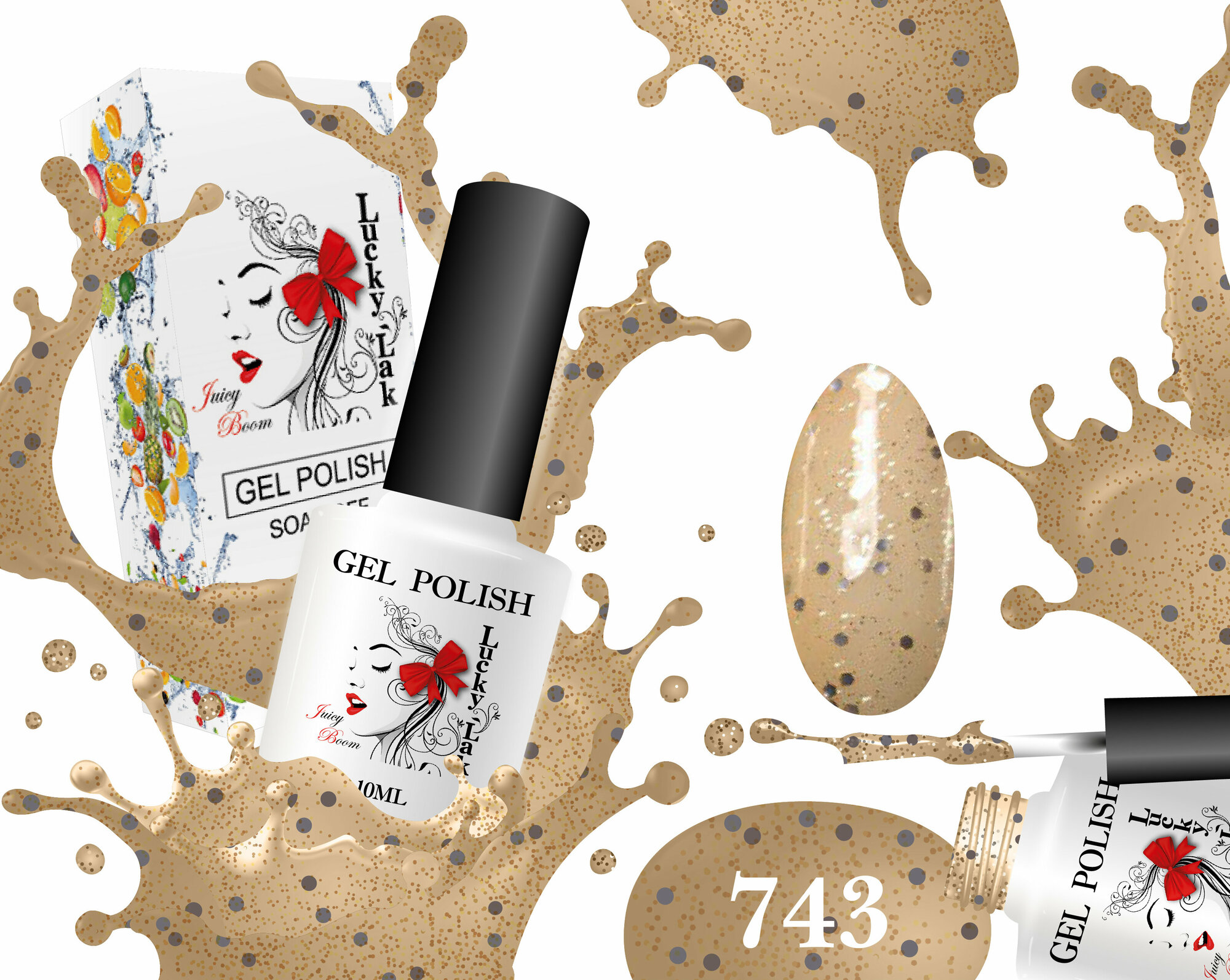 Гель лак LUCKY LAK 743