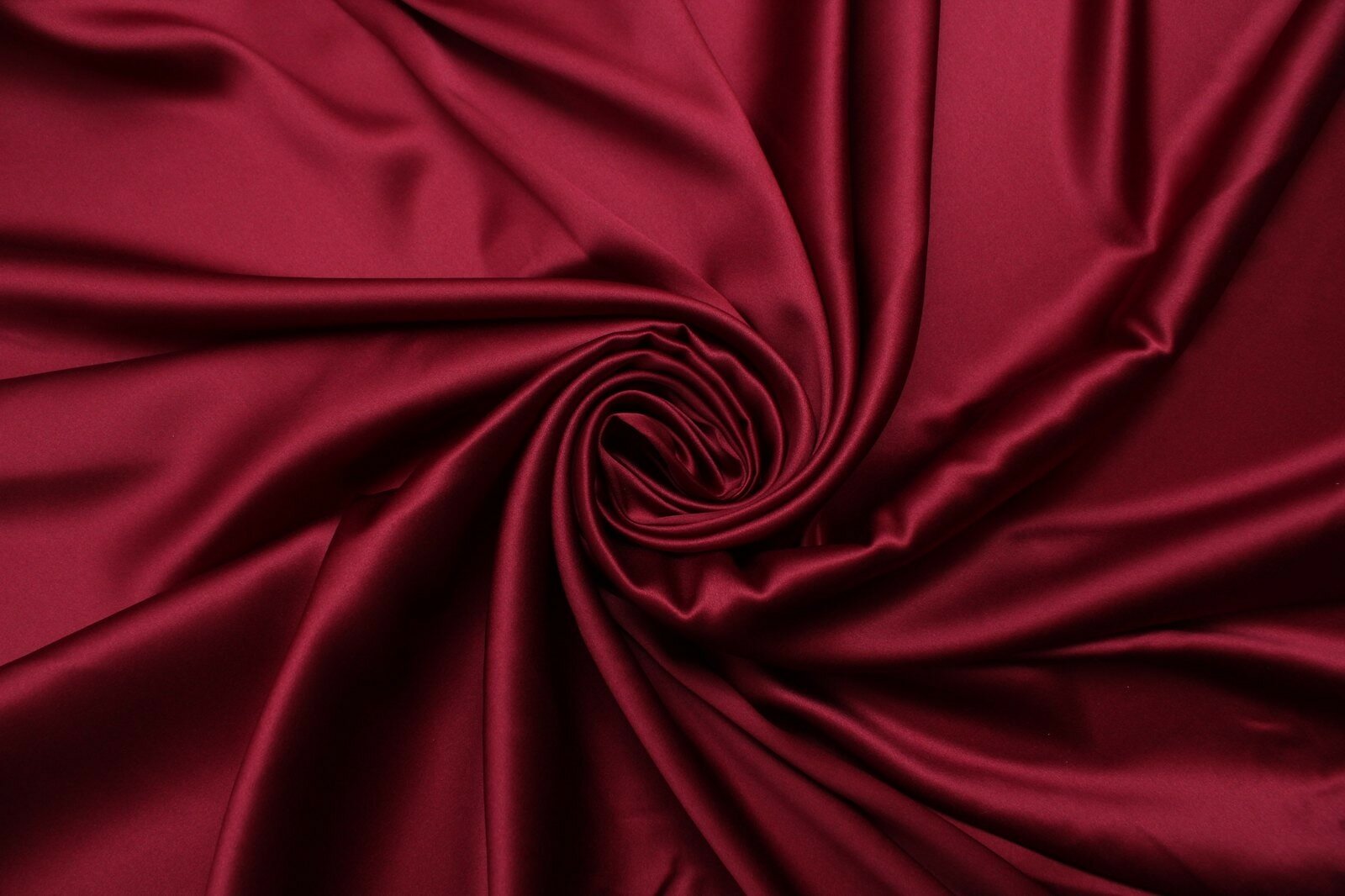 Ткань Шёлковый атлас-стрейч Maliparmi бордово-винного цвета, 100 г/пм, ш136см, 0,5 м