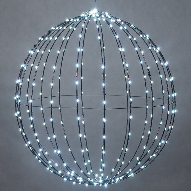 Светодиодный шар Bright Ball 50 см, 320 холодных белых LED ламп, таймер, IP44, Koopman, AX2200120