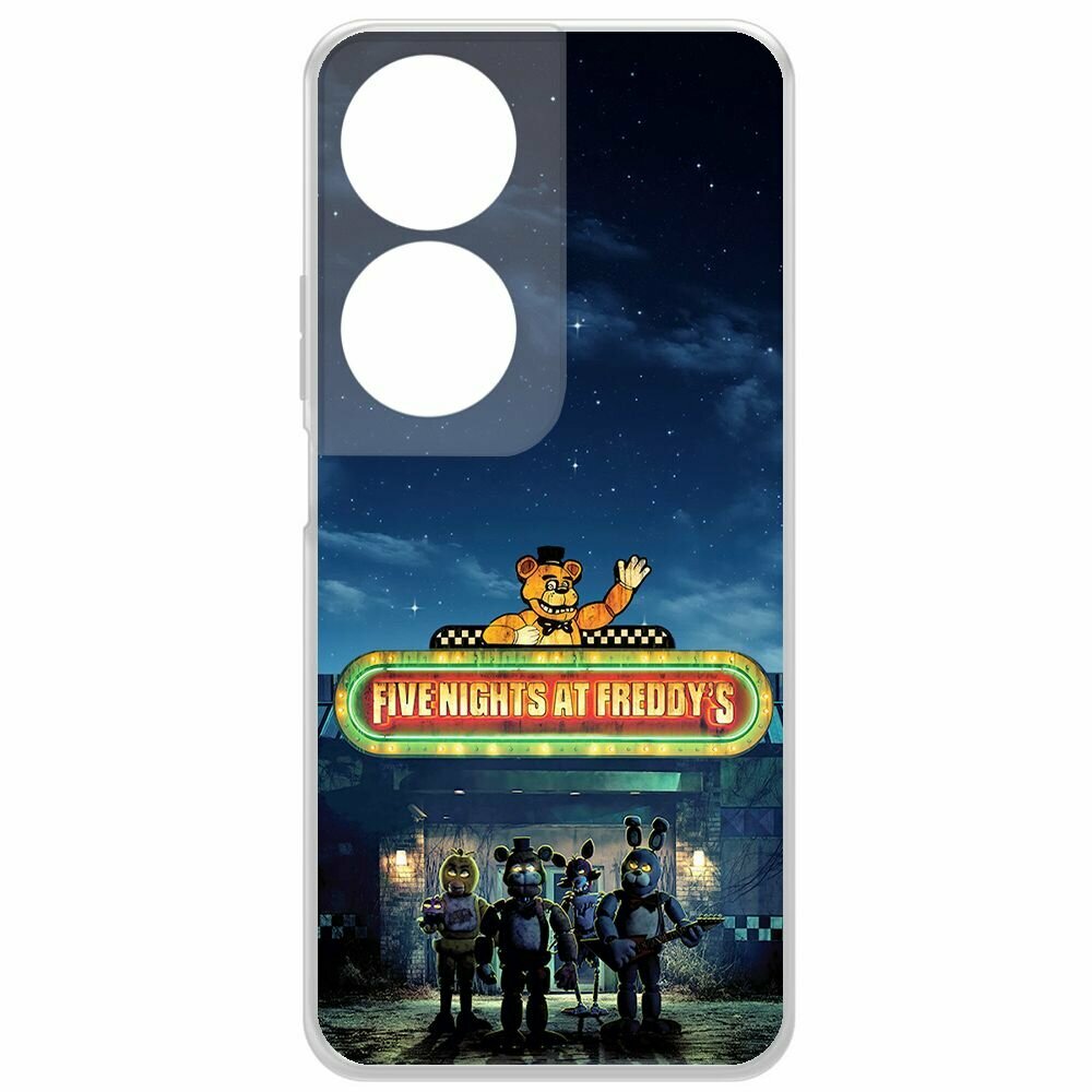 Чехол-накладка Krutoff Clear Case фнаф - Банда вместе для Honor X7b