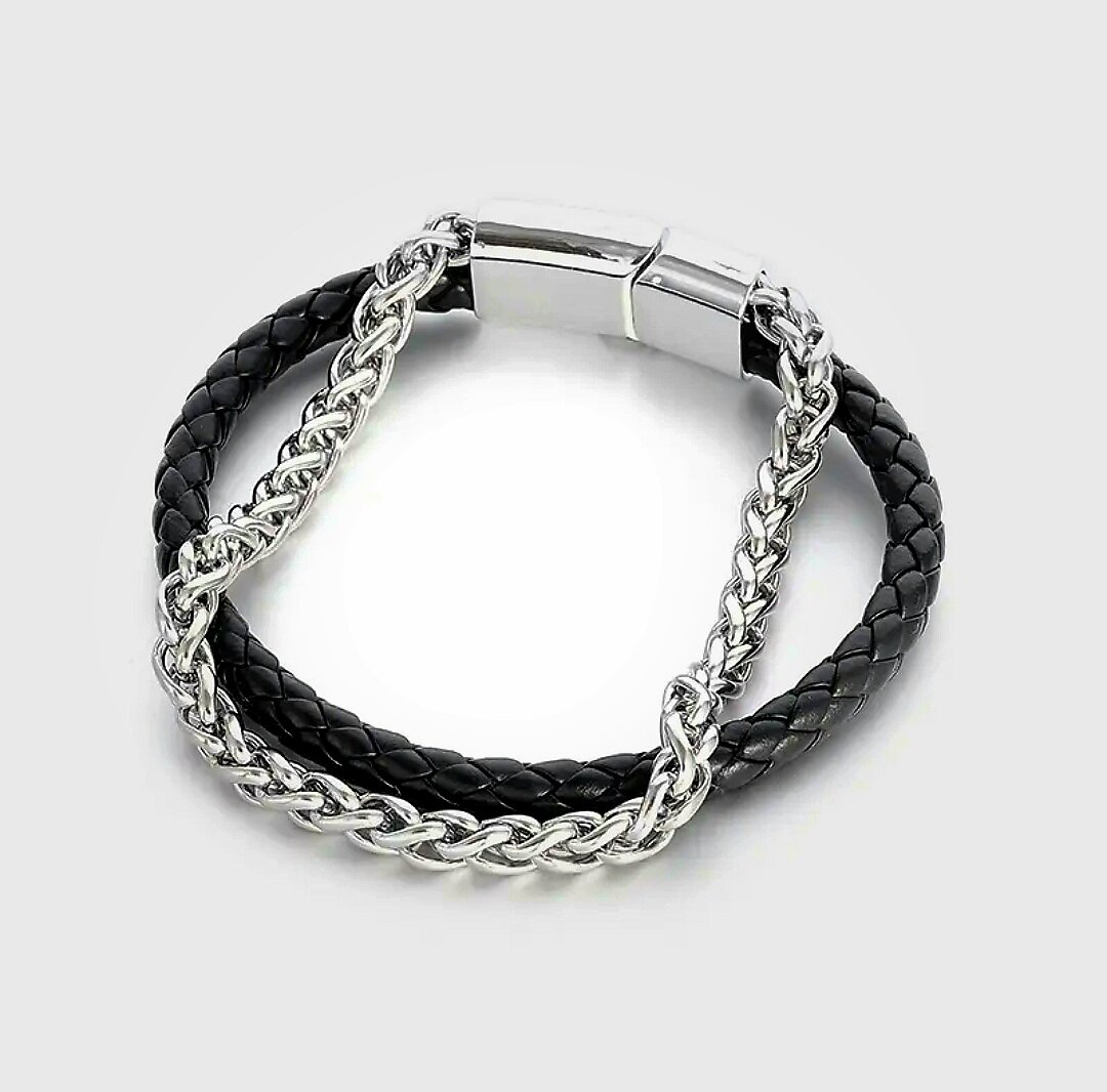 Плетеный браслет, металл