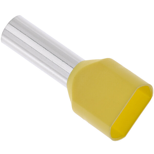 Наконечник 79471 НШВИ (2) 6,0-14 медный 6мм2 втулочный изолированный на 2 провода, ПВХ (КВТ) (300 шт. в наборе)