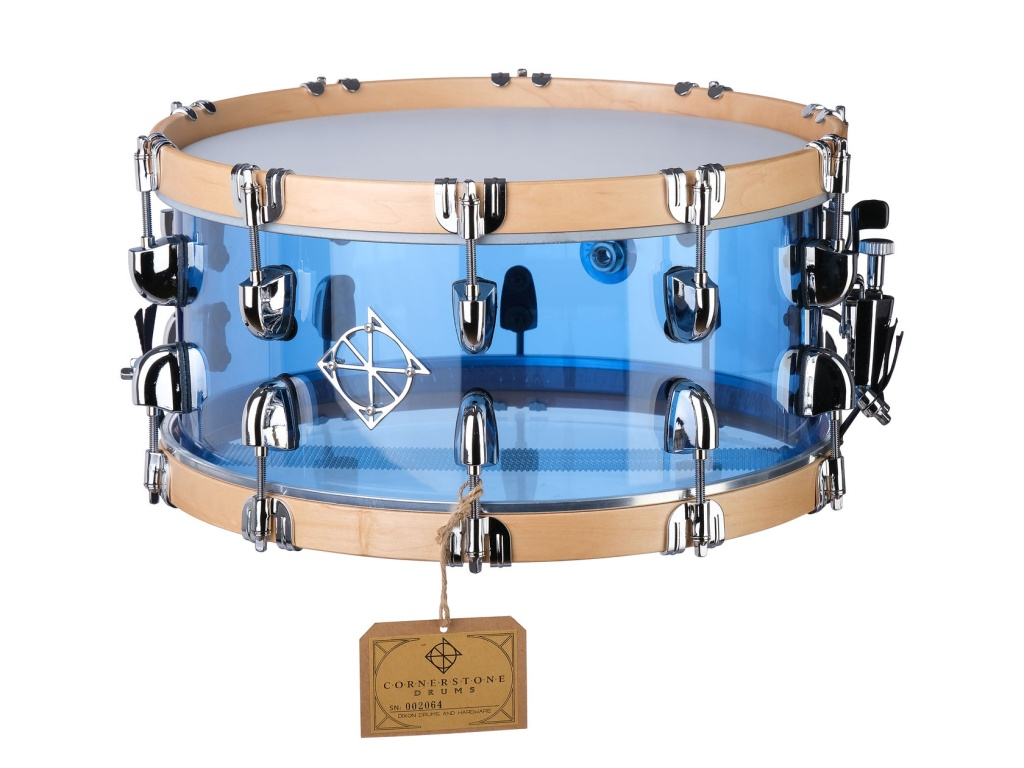 PDSCST654ACB Cornerstone See-Through Blue Малый барабан 6.5 x 14", Dixon
