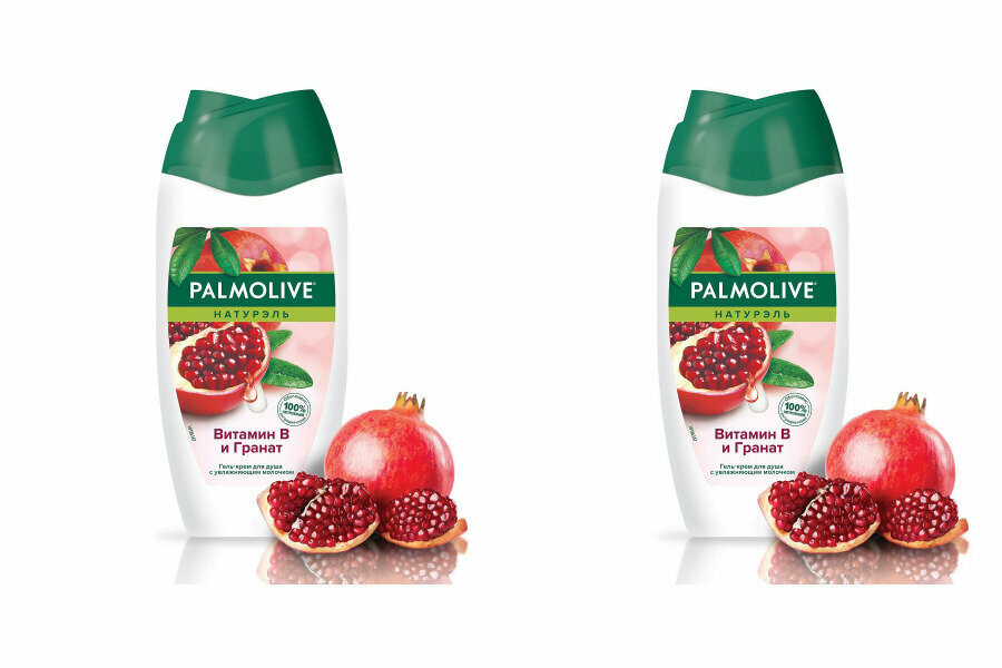 PALMOLIVE Гель для душа роскошная мягкость Витамин В и Гранат 250мл 2шт в уп