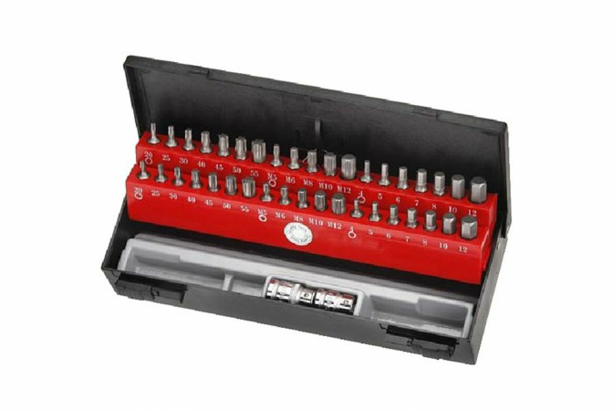 Набор бит-торкс с отверткой FORCE 4401CT 1/2" 3/8" 12лучевых 40 предметов