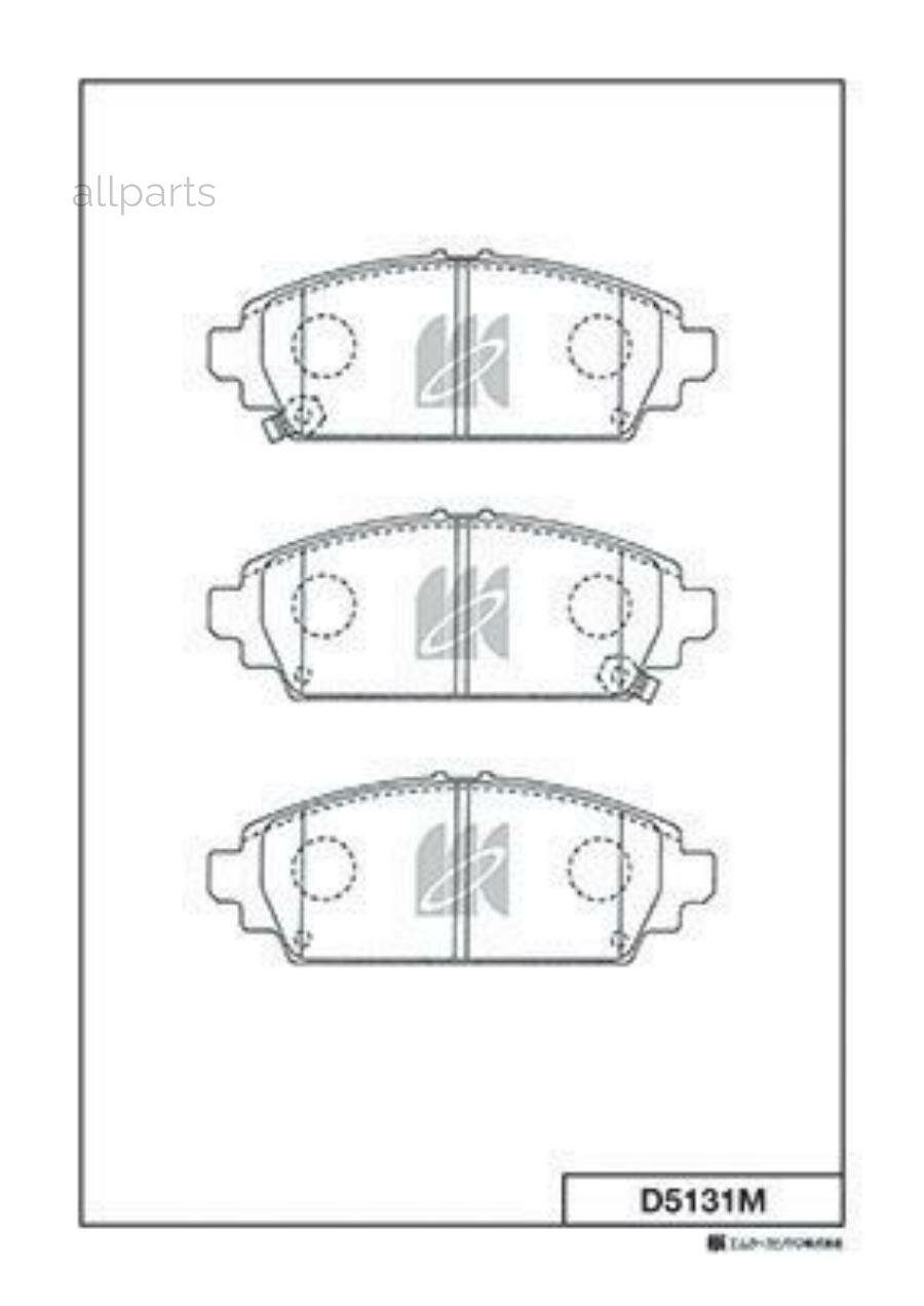 KASHIYAMA D5131M D5131 колодки дисковые передние!\ Honda Accord 1.6i 16V 99-03
