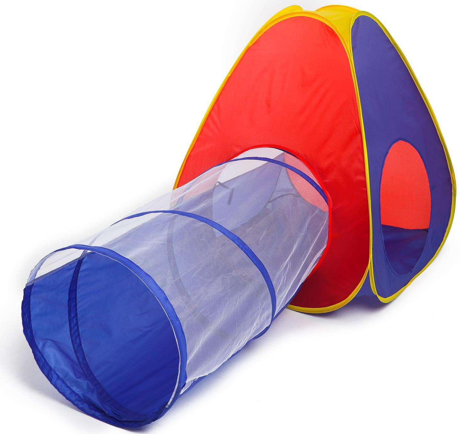 Детская игровая палатка с туннелем "Мечта", модуль из домика и тоннеля, 170х86х80 см