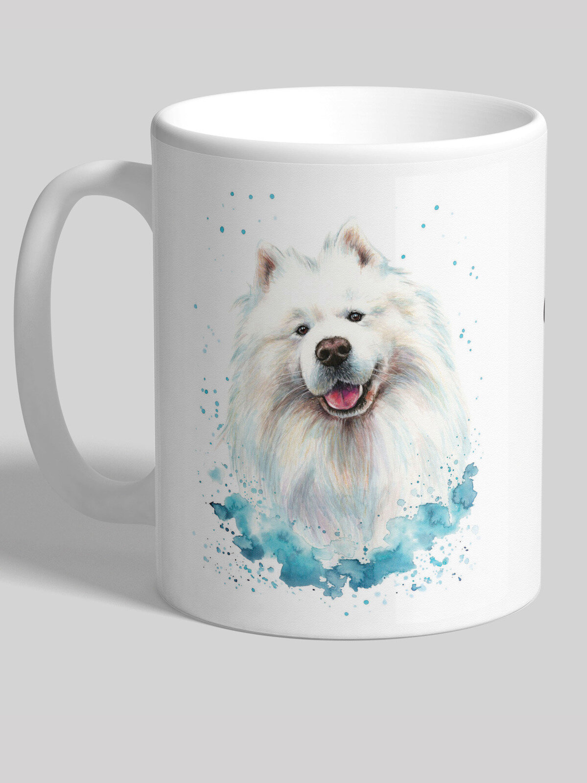 Кружка cooperative.moscow " Лучший друг Самоед " (Самоед , кружка с Самоедом, собаковод, собаколюб, собака, подарок с любовью, друг человека, кружка с собакой) , 330 мл, 1 шт