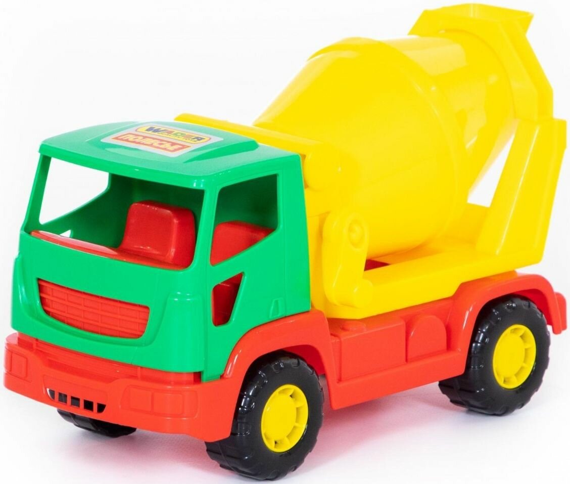 Автомобиль "Бетоновоз Агат", игрушечная машинка для детей, пластиковая игрушка для песочницы и дома, цвет микс