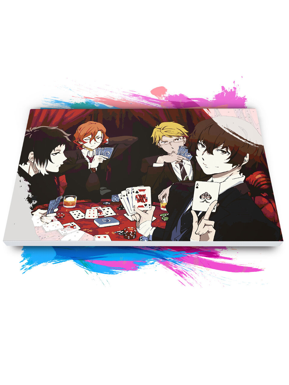 Картина по номерам на холсте Удачная партия Дазая, 100 х 150 см