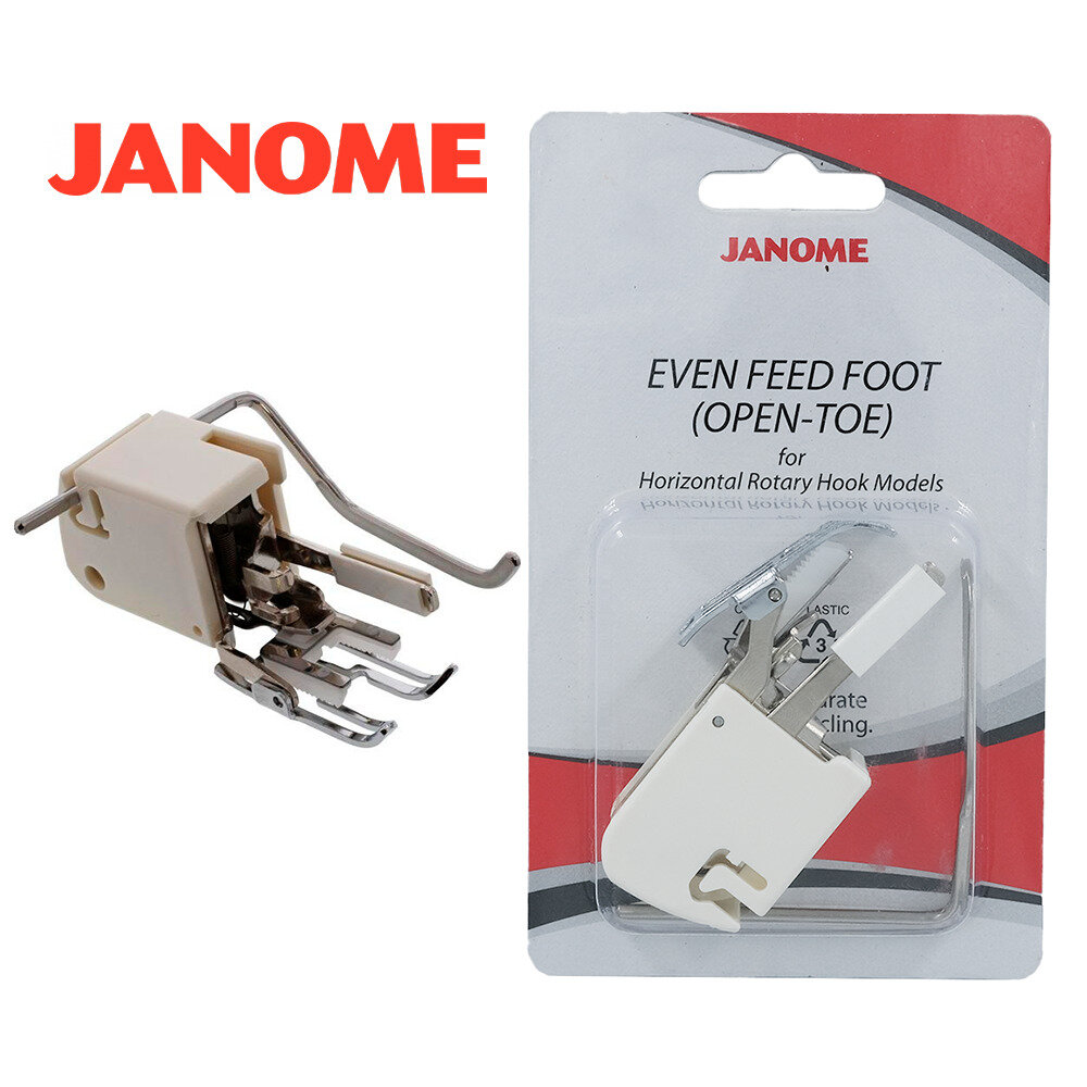 Лапка верхний транспортер шагающая открытая Janome/Elna/Family (для горизонтального челнока)